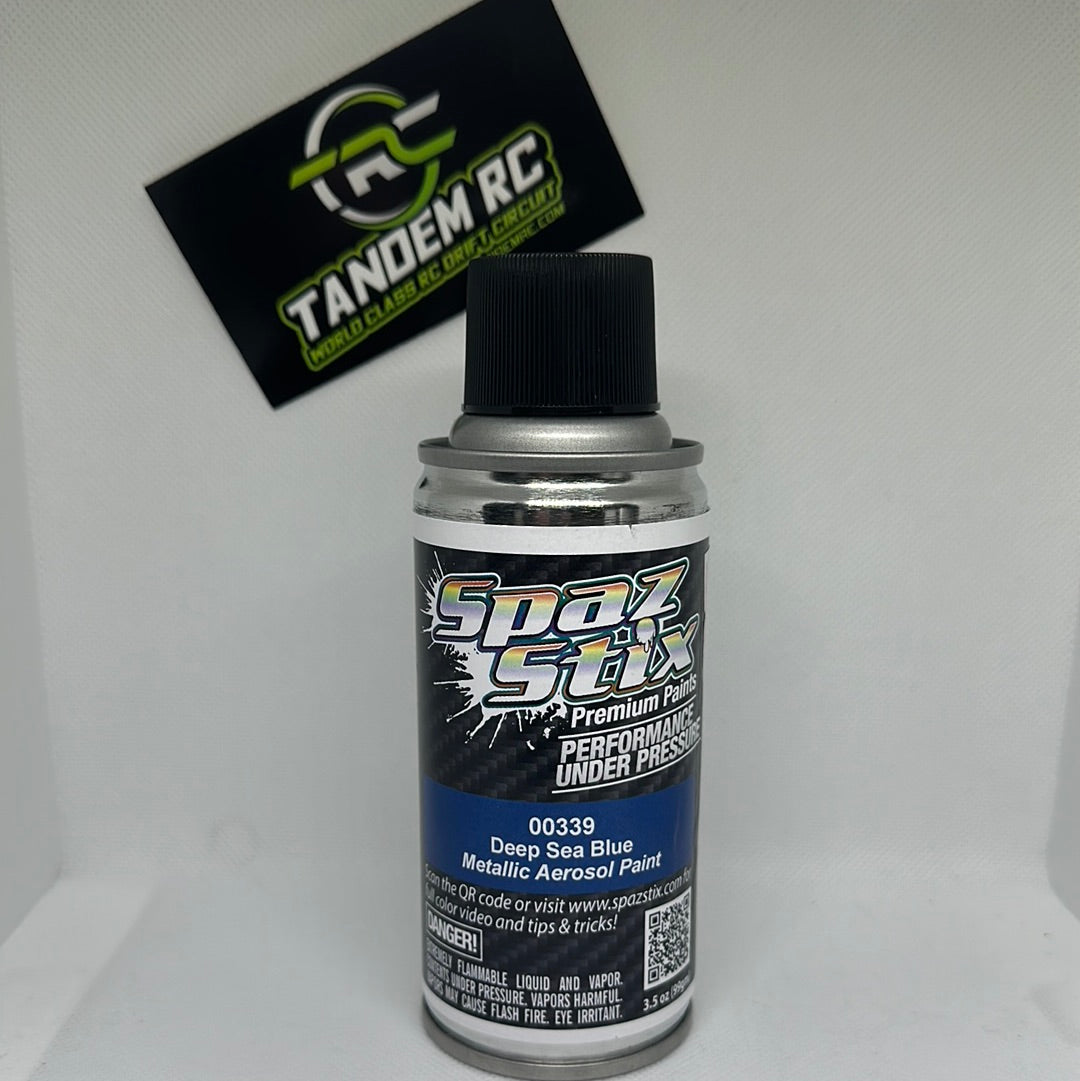 Spaz Stix - Deep Sea Blue Metallic Aerosol Paint 3.50oz 00339 – TandemRC