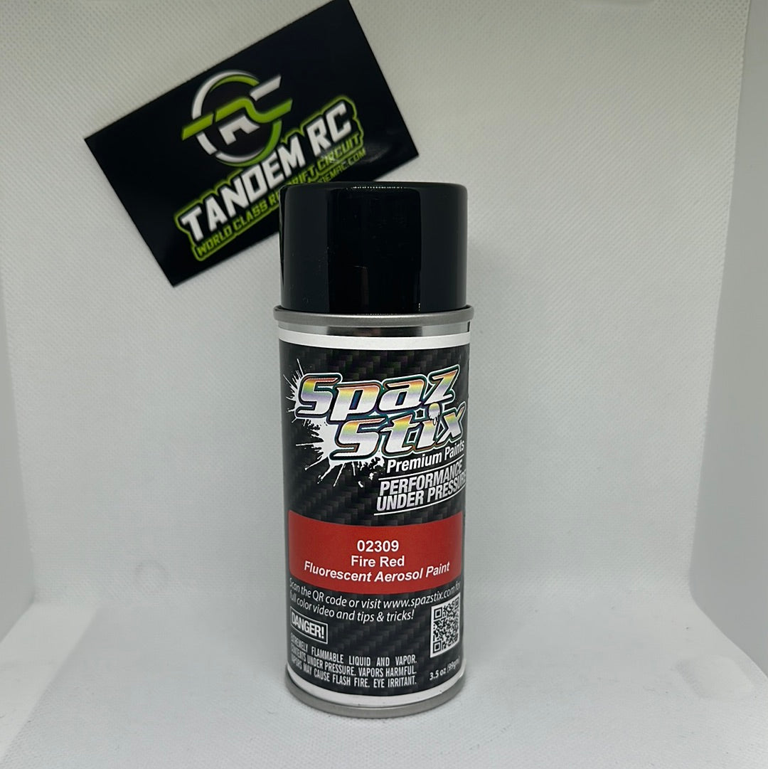 Spaz Stix - Fire Red Fluorescent Aerosol Paint 3.50oz 02309 – TandemRC
