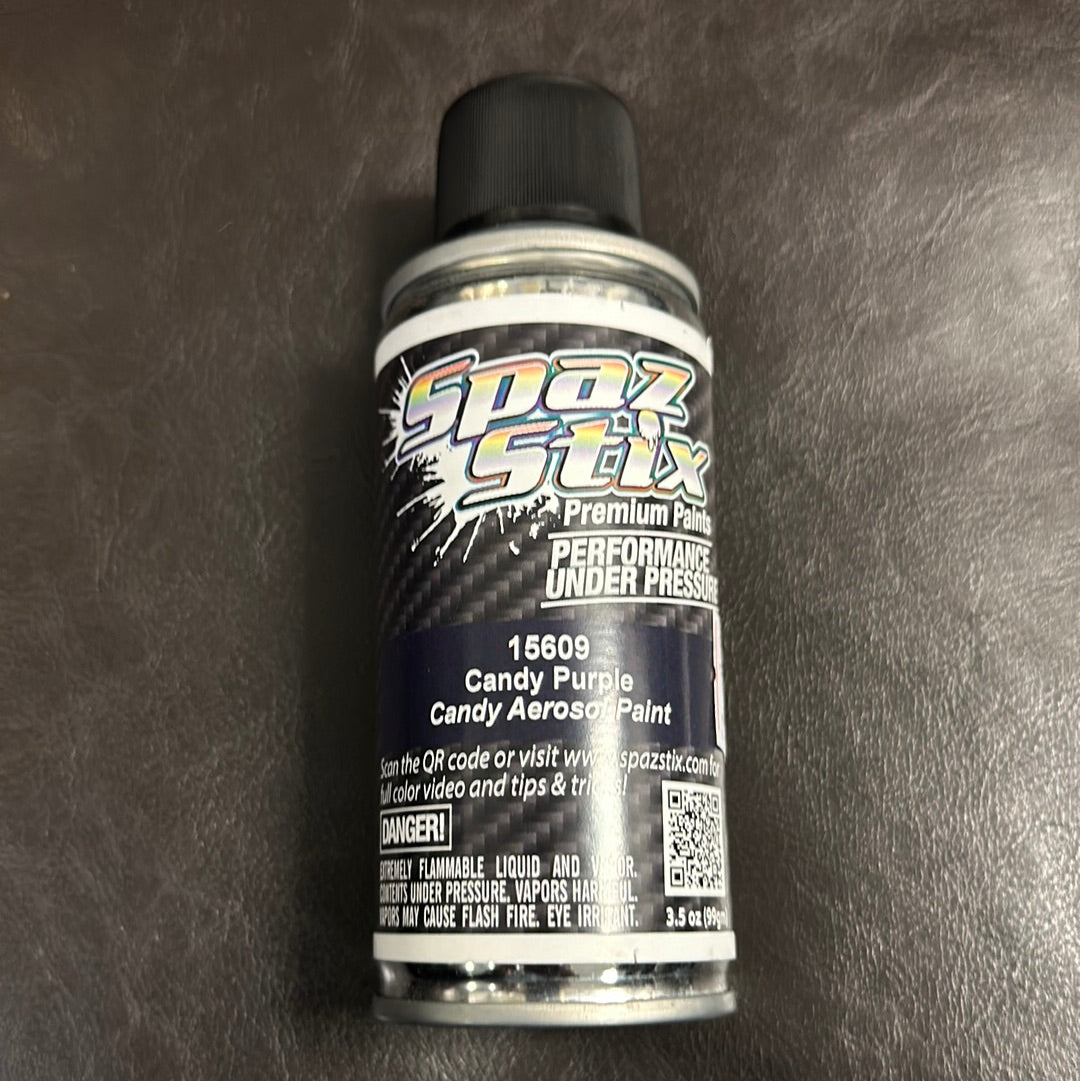 Spaz Stix - Candy Purple Aerosol Paint, 3.5OZ Can 15609 – TandemRC