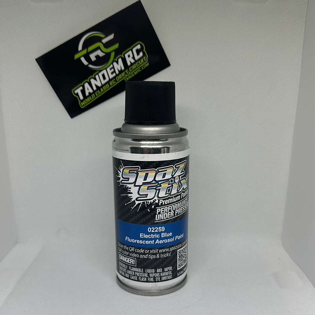 Spaz Stix - Electric Blue Fluorescent Aerosol Paint 3.50oz 02259 – TandemRC